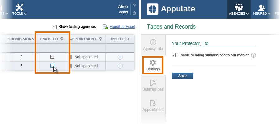 Managing your agencies in Appulate